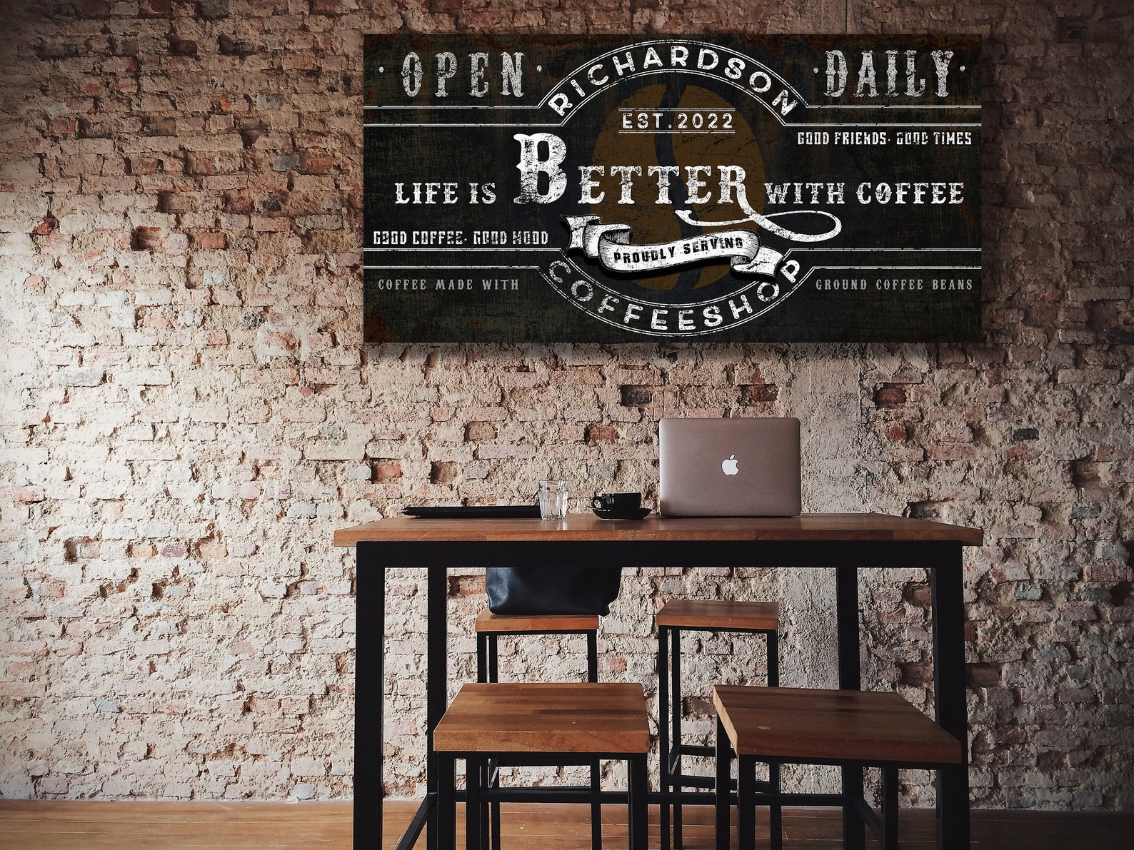 Custom Coffee Shop Sign Coffee Shop Sign Vintage Coffee Shop - Etsy