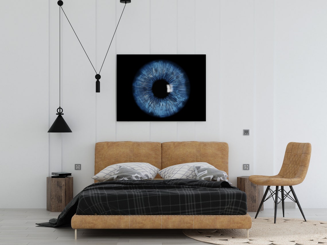 Custom Eye Canvas Your Eyes Wallart Digital Illustrated | Etsy