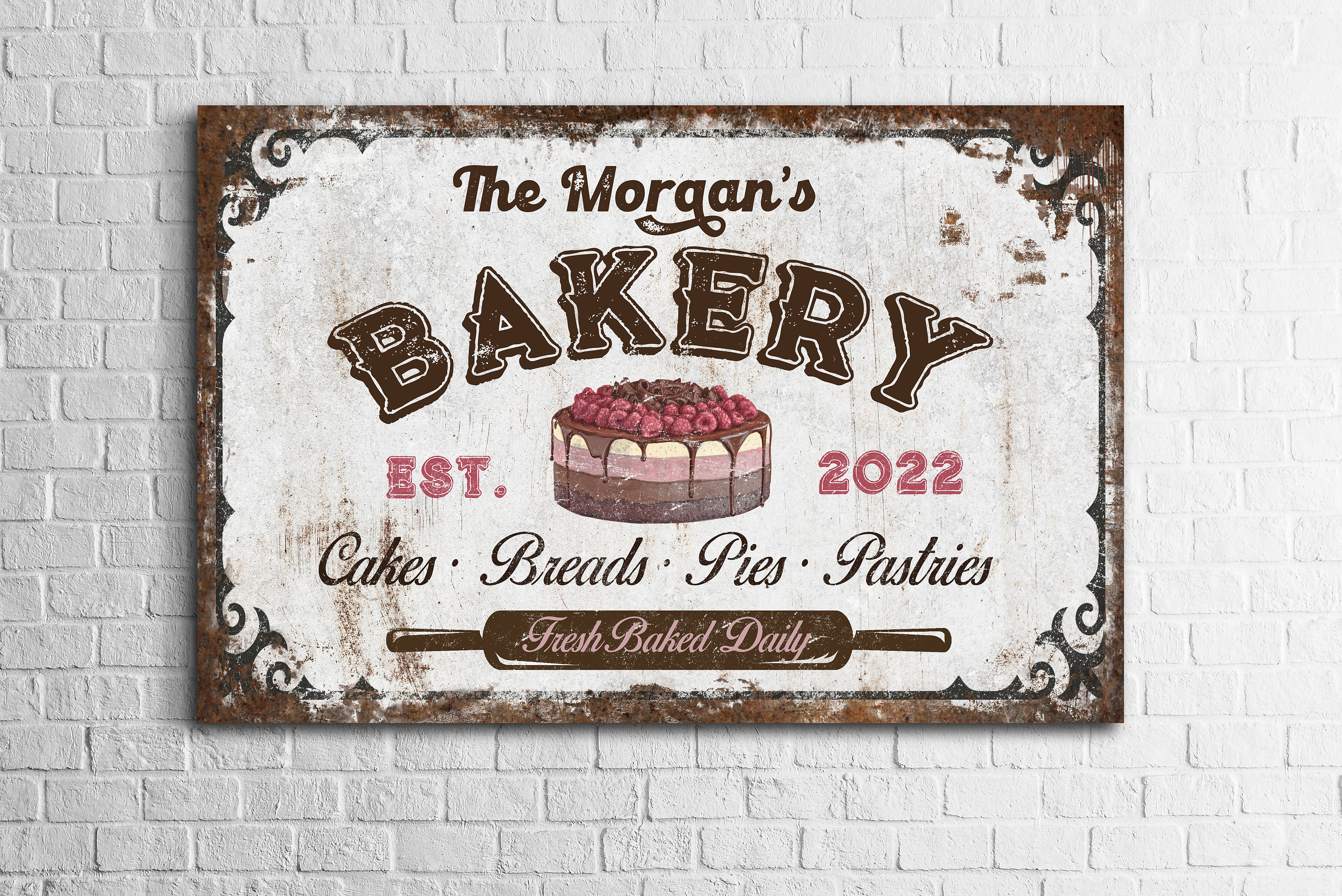 Letrero de panadería personalizado letrero de panadería - Etsy México