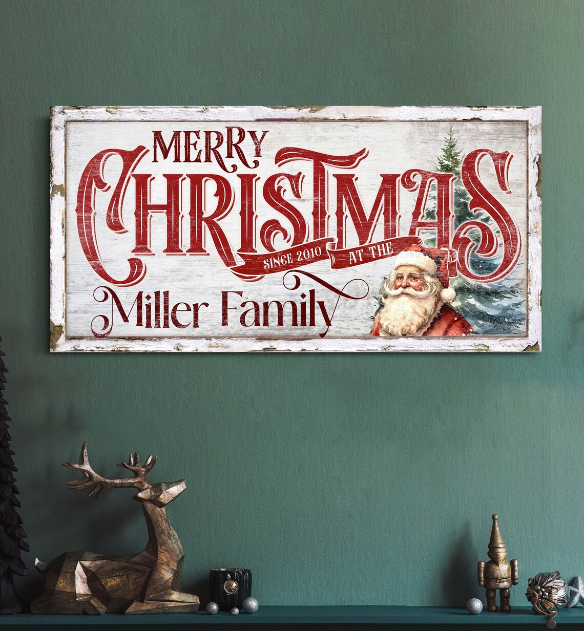 Personalized Merry Christmas Sign, Custom Christmas Signs, Christmas ...