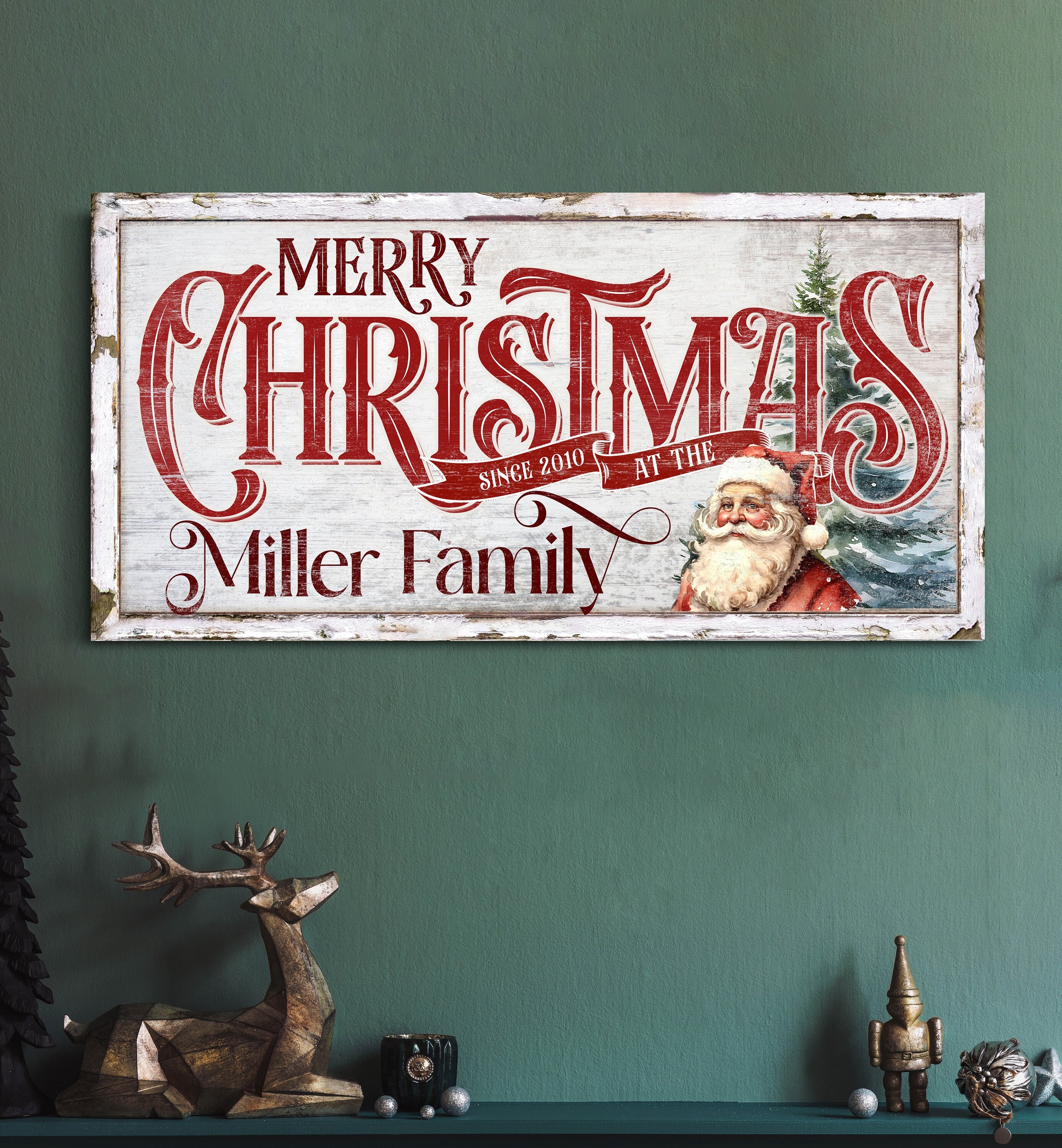 Personalized Merry Christmas Sign, Custom Christmas Signs, Christmas ...