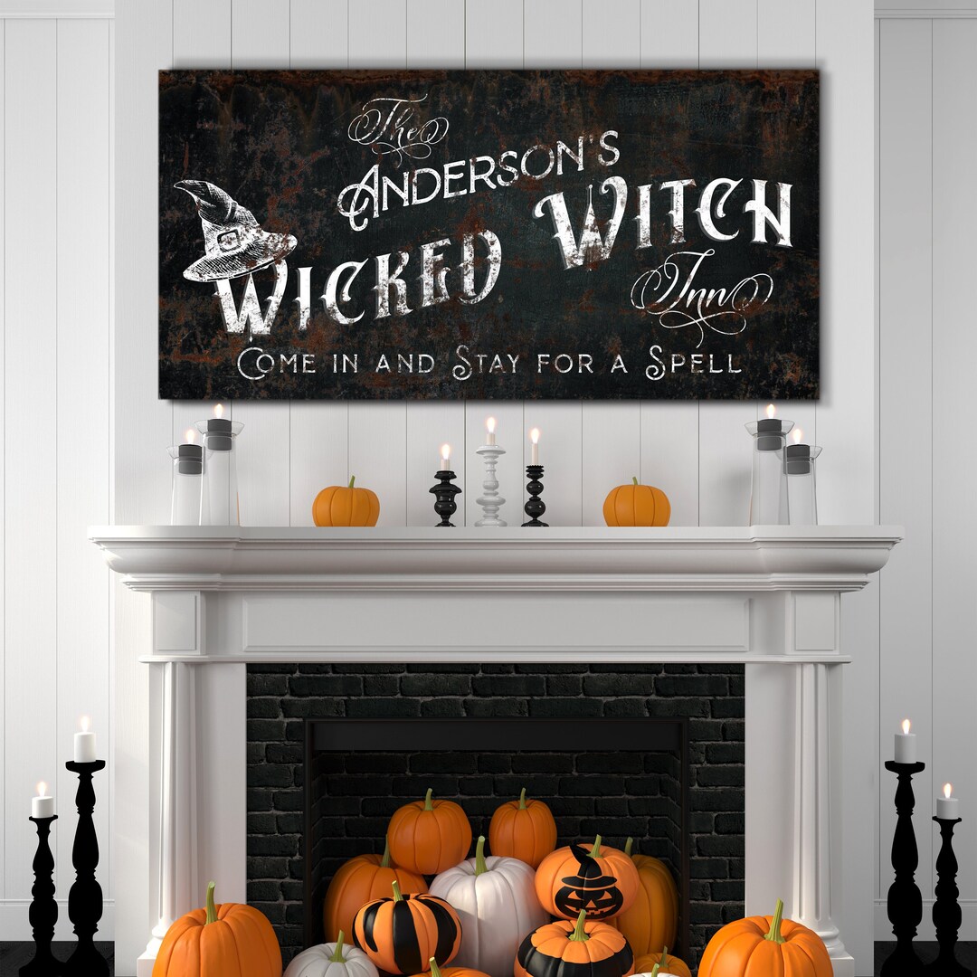 Personalized Wicked Witch Inn Sign Come in and Stay for a - Etsy