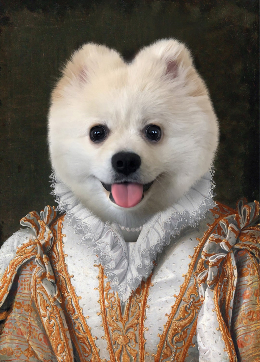 Custom Pet Portraits,pet Portraits,fun Dog Potrait,funny Pet Lover Gift ...