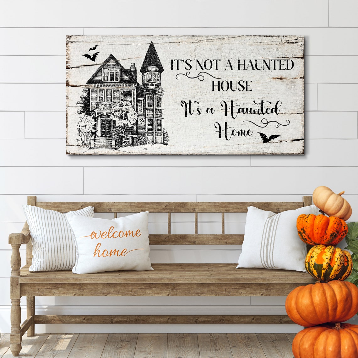 Haunted Home Sign Halloween Decoration Haunted House Sign - Etsy