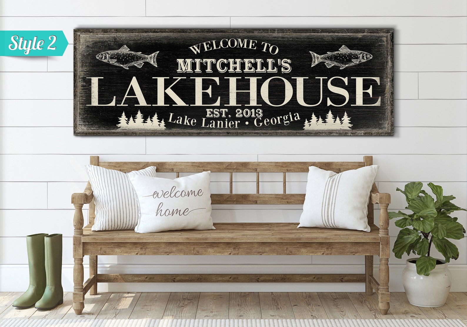 Lake House Decor Lake Life Large Lake House Canvas Wall Art - Etsy