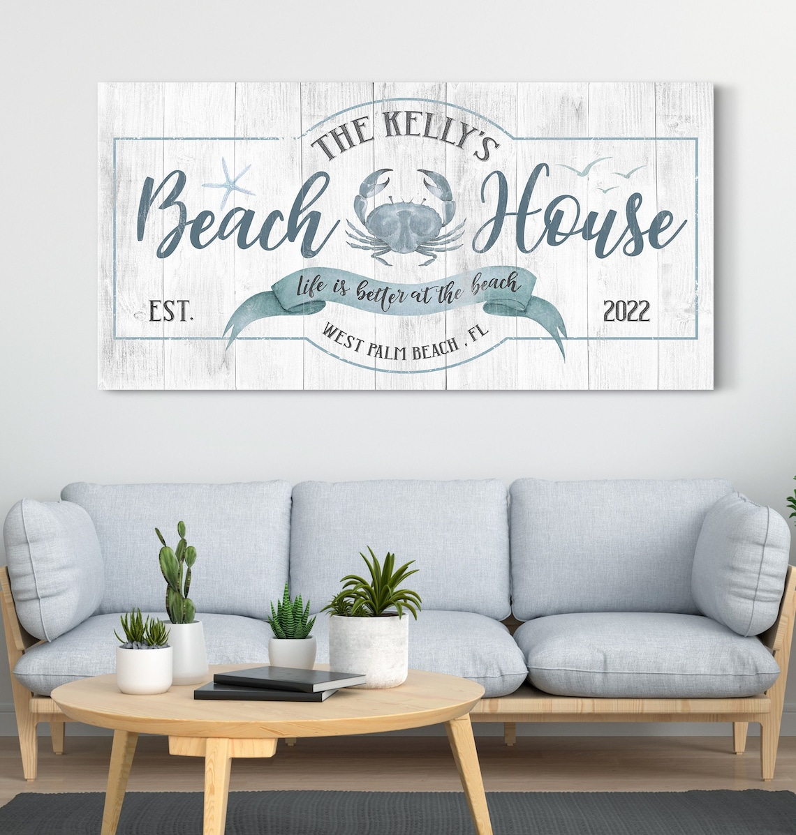 Custom Beach House Sign Family Beach House Sign Beach House - Etsy