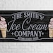 Custom Ice Cream Company Sign, Vintage Family Company Sign, Retro Cafe ...