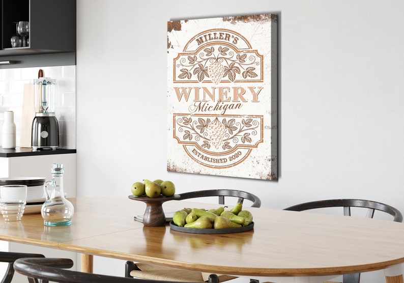 Custom Winery Sign Personalized Bar Sign Wine Bar Sign - Etsy