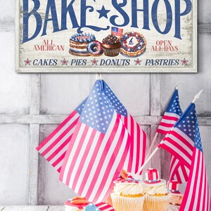 Custom Bake Shop Sign, Personalized Bakery Sign, Family Name Sign, 4th ...