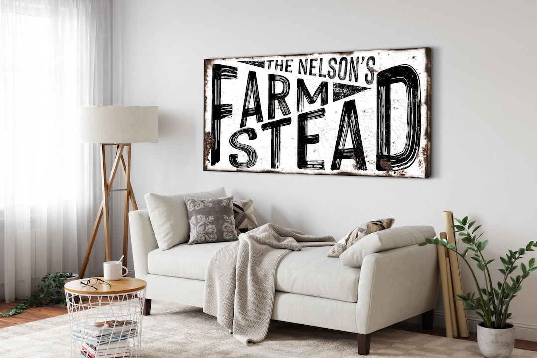 Custom Farmstead Sign, Family Farmstead Sign, Homestead Sign, Farmstead ...