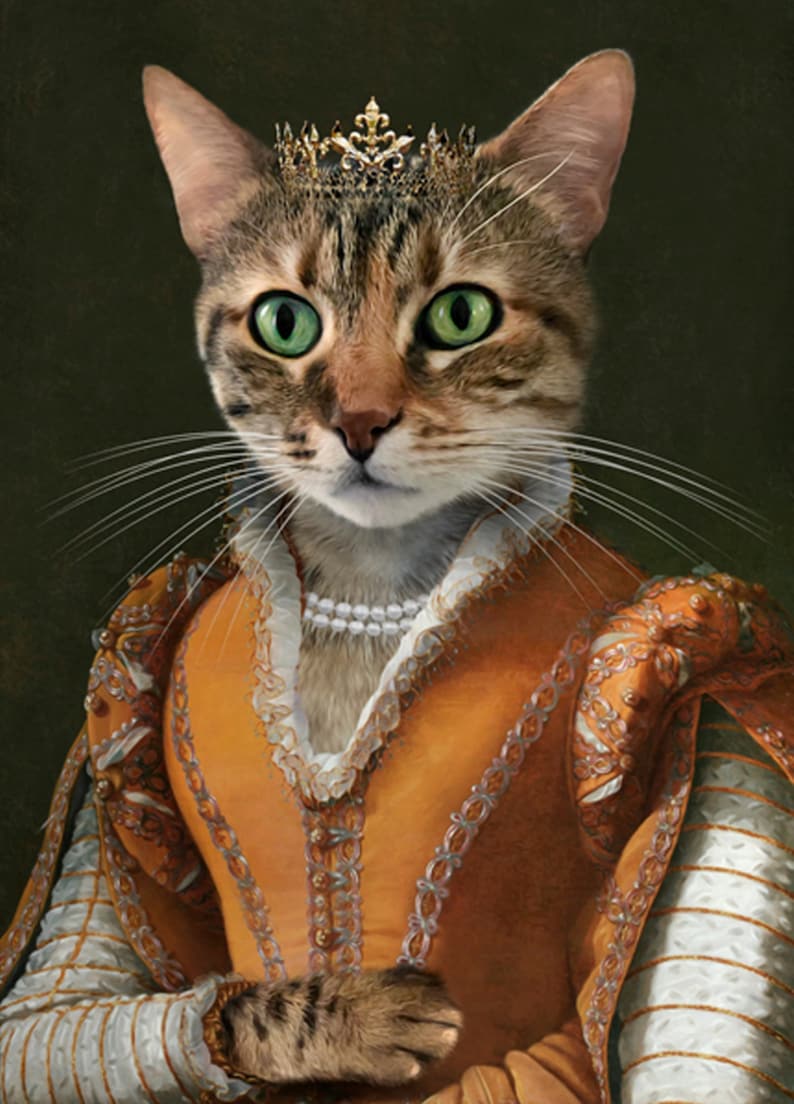 Custom Pet Portraitspet Portraitscustom Cat Art From - Etsy