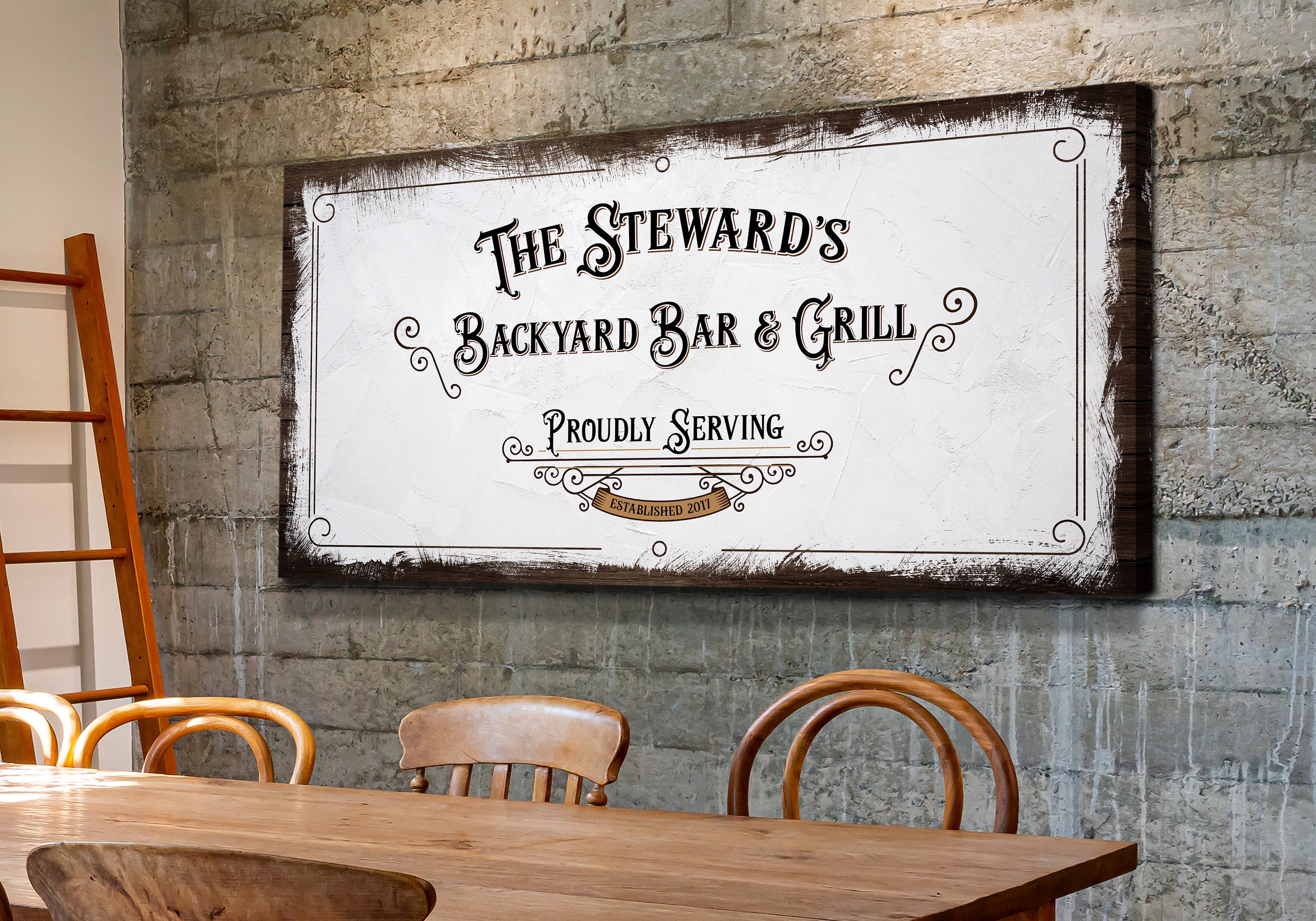 Backyard Bar & Grill Sign Backyard Sign Personalized Huge | Etsy Backyard Bar & Grill Sign Backyard Sign Personalized Huge | Etsy