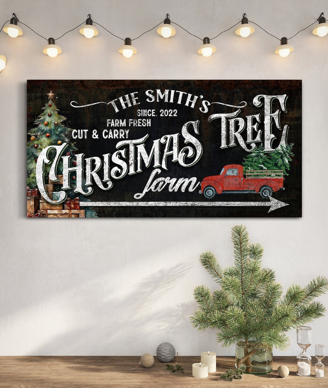 Personalized Christmas Tree Farm Sign, Cut and Carry, Custom Christmas ...