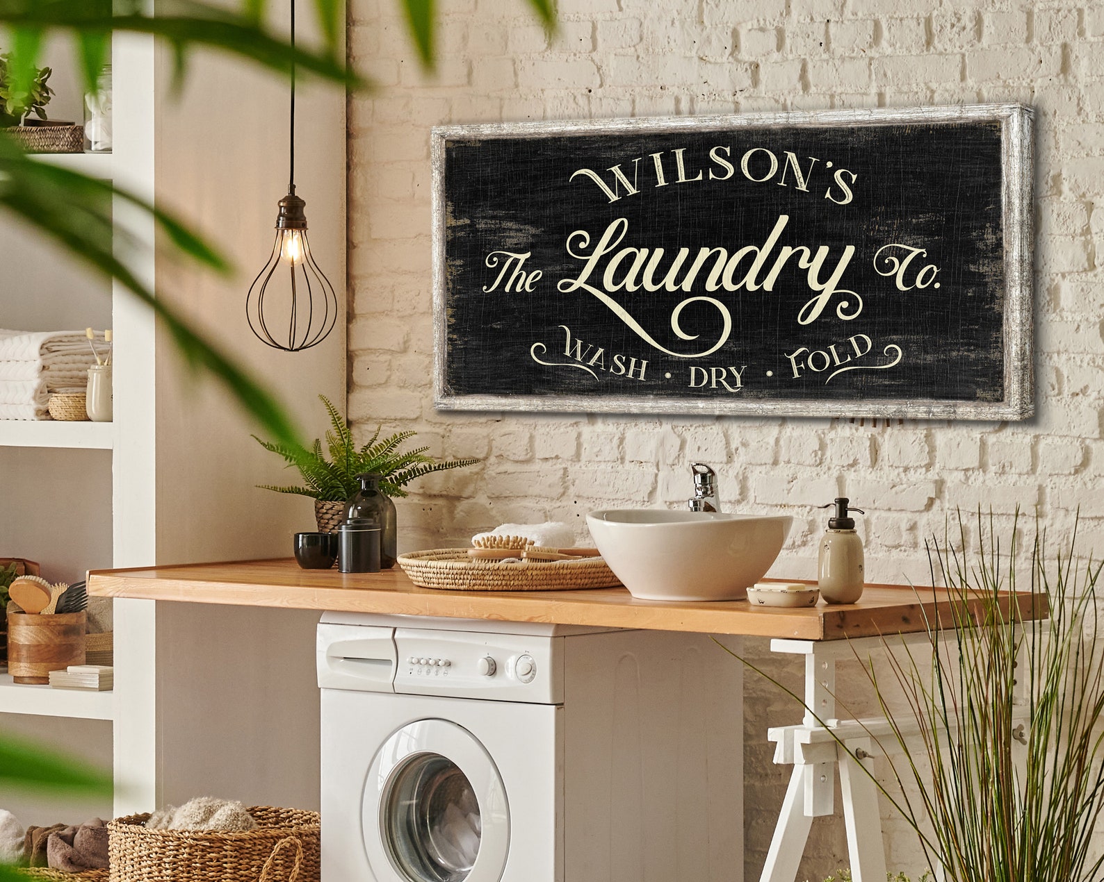 Laundry Co Sign | Laundry Room | Washing Room | Personalized Huge ...