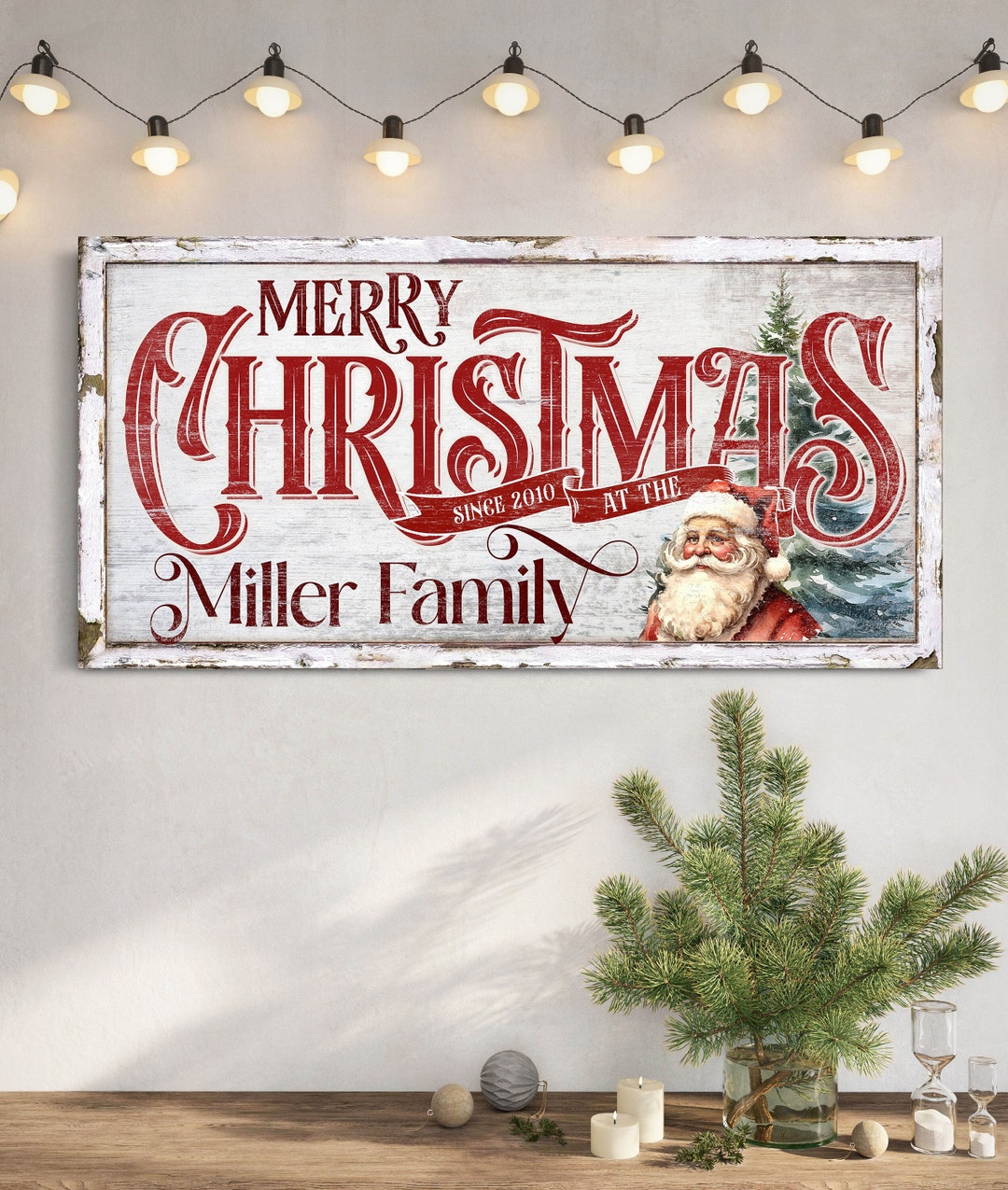 Personalized Merry Christmas Sign, Custom Christmas Signs, Christmas ...