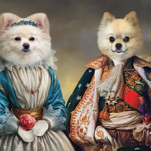 Multiple Pets Portrait,animal Portrait,custom Multi Pet Portrait,two 2 ...