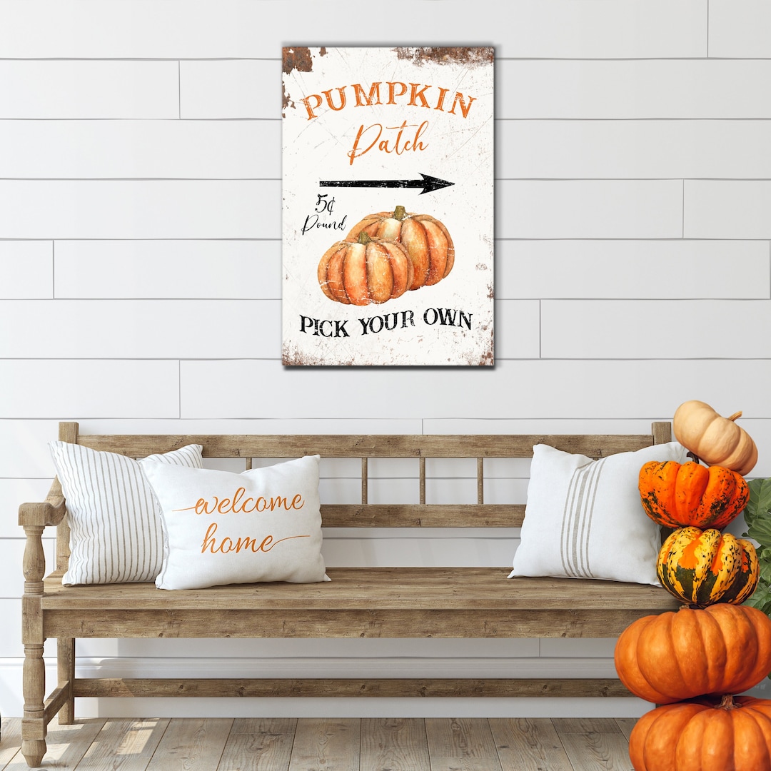 Pumpkin Patch Sign, Farmhouse Pumpkin Patch Sign, Fall Family Pumpkin ...