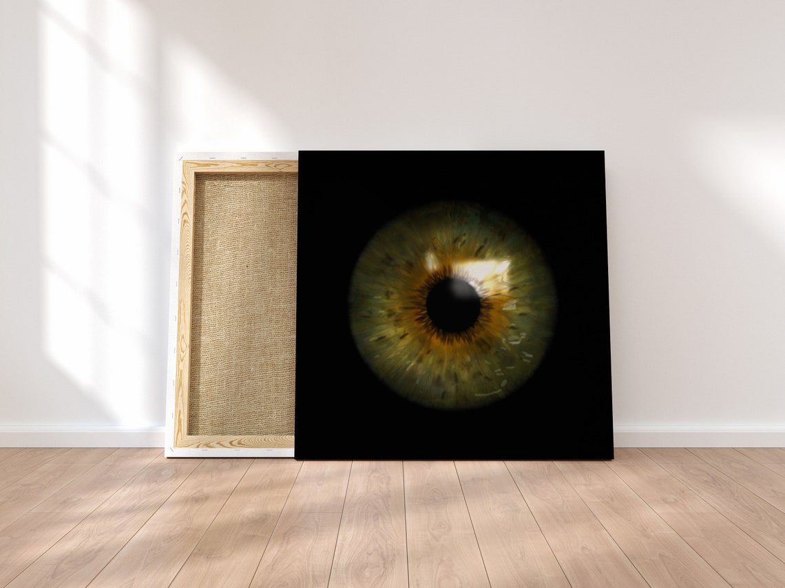 Custom Eye Canvas Your Eyes Wallart Digital Illustrated | Etsy