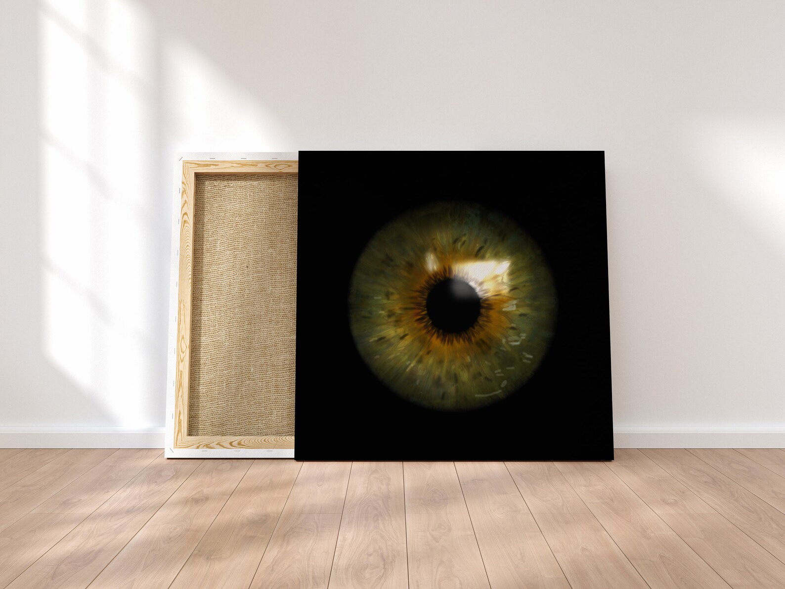 Custom Eye Canvas Your Eyes Wallart Digital Illustrated | Etsy