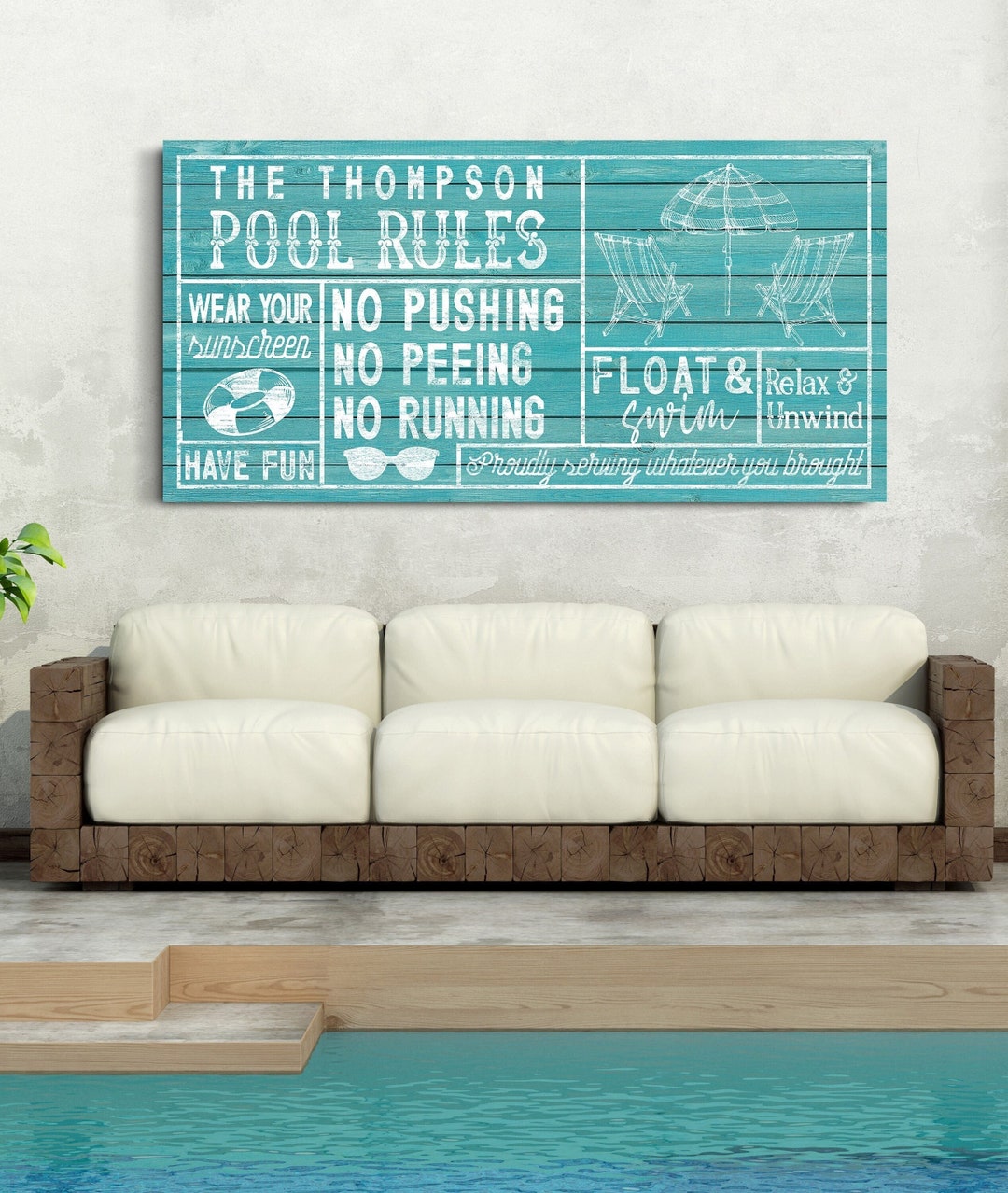 Personalized Pool Rules Sign, Swimming Pool Rules Sign, Backyard ... Personalized Pool Rules Sign, Swimming Pool Rules Sign, Backyard ...