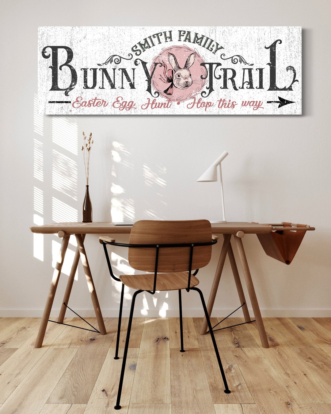 Custom Bunny Trail Sign, Easter Egg Sign, Easter Bunny Sign, Easter ...