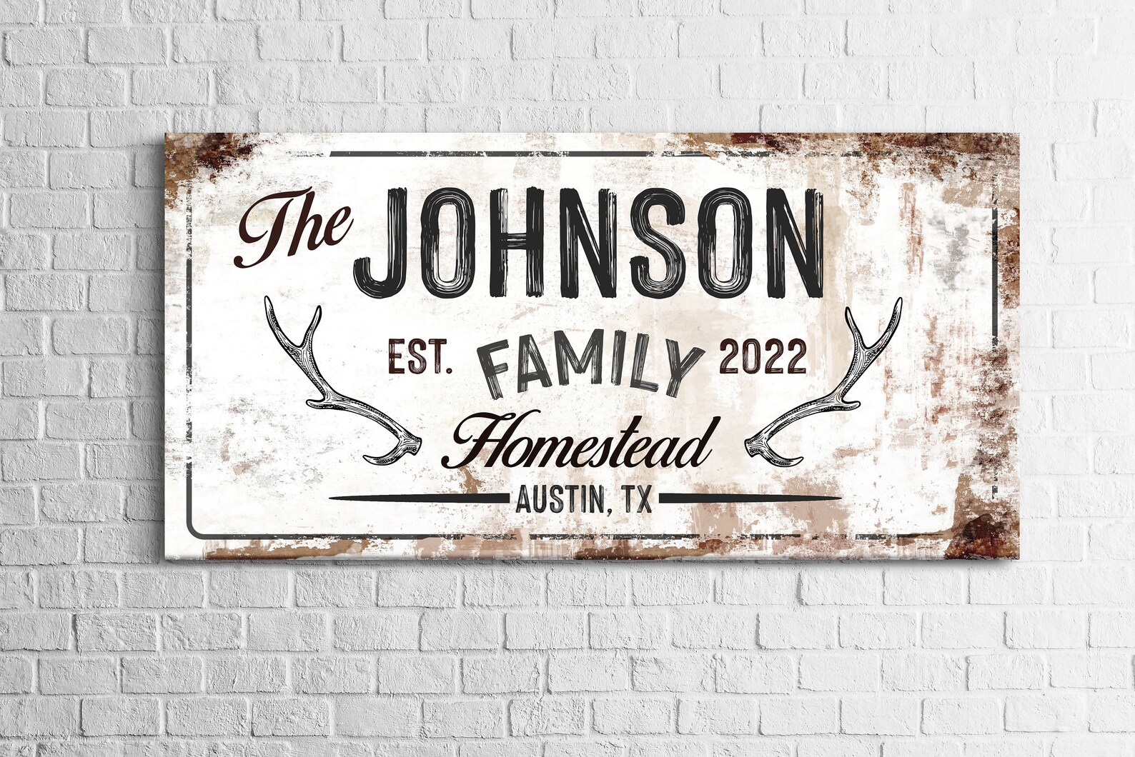 Custom Family Homestead Sign Homestead Sign Farmhouse | Etsy