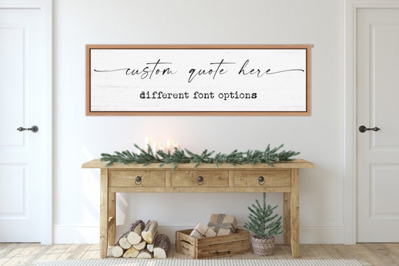 Custom Wall Decor Custom Signs with Quotes on Canvas | Etsy