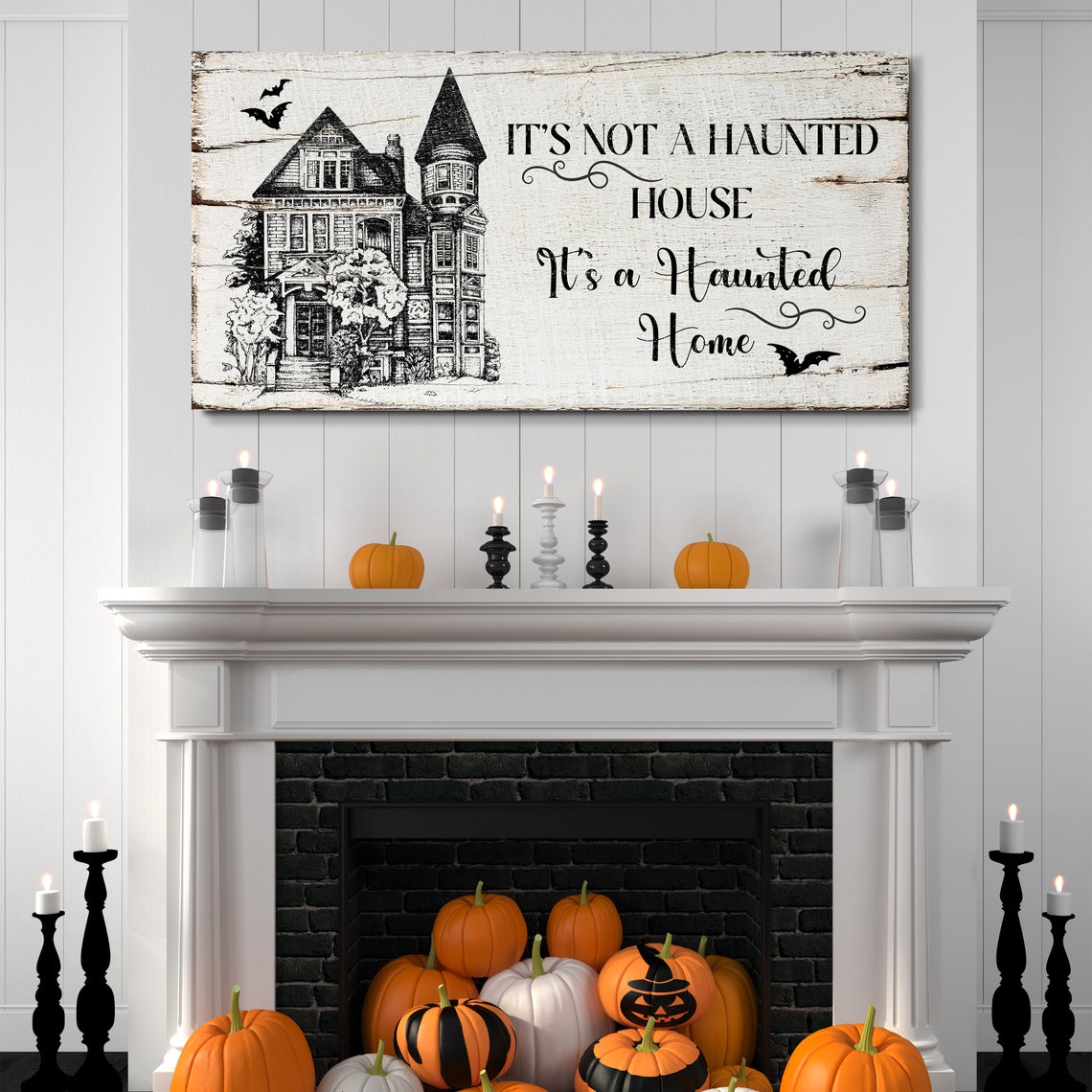 Haunted Home Sign Halloween Decoration Haunted House Sign - Etsy