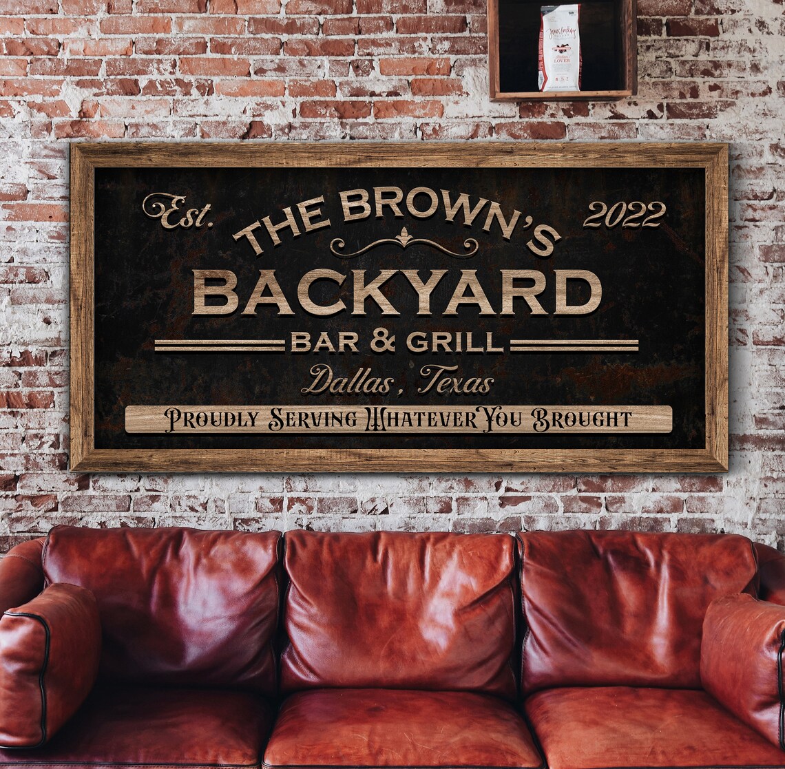 Custom Backyard Bar & Grill Sign Outdoor Grill Sign Backyard - Etsy