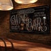 Personalized Wine Bar Canvas Sign, Taste Room Sign, Rustic Bar Wall Art ...