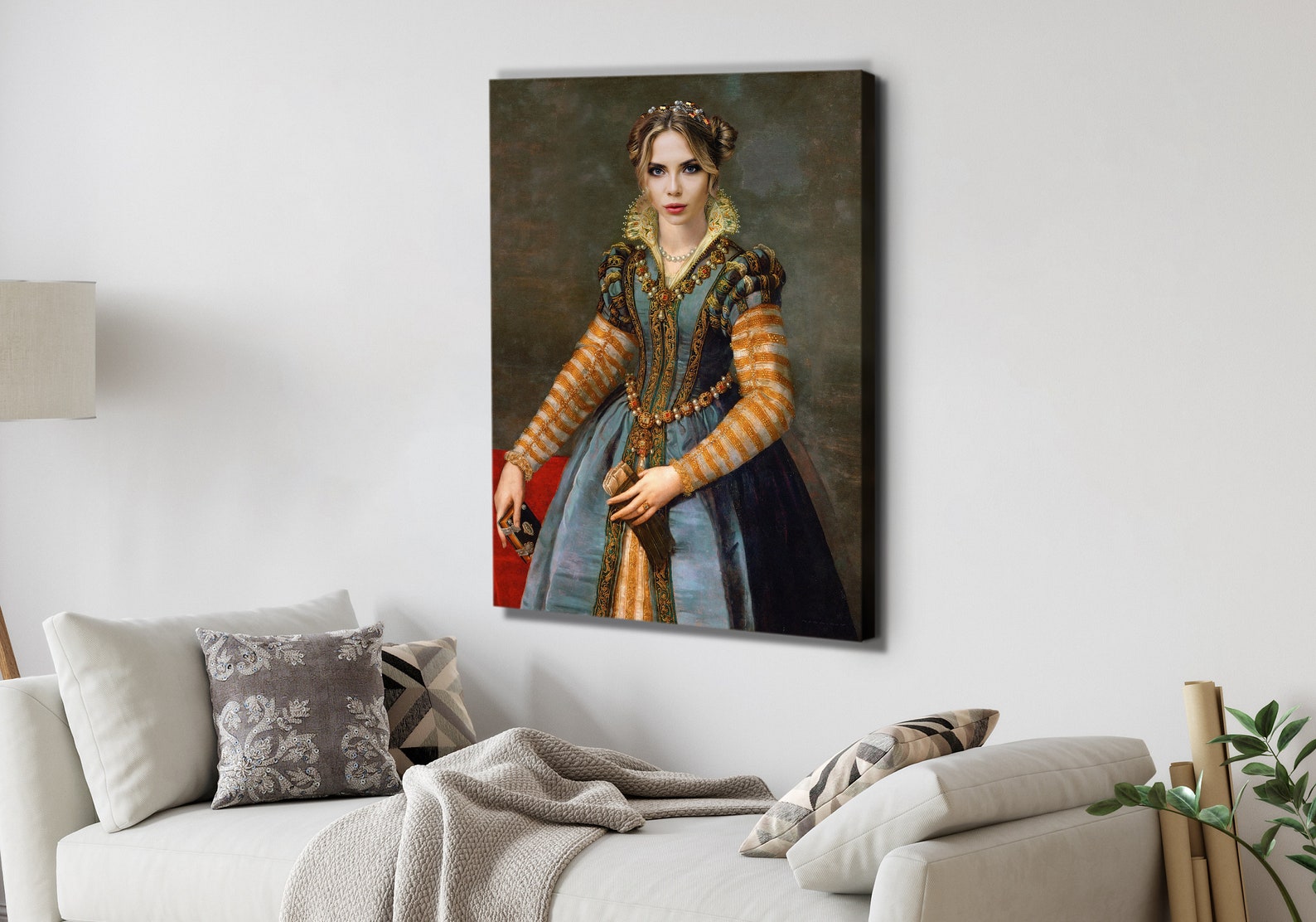 Custom Human Portrait Queen Portrait Princess Female - Etsy