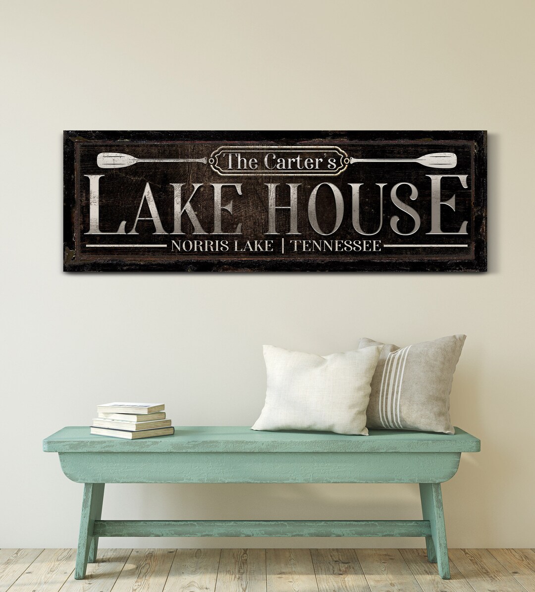 Personalized Lake House Sign Vintage Lake House Wall Decor - Etsy