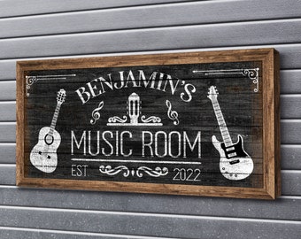 Custom Music Room Sign - Etsy