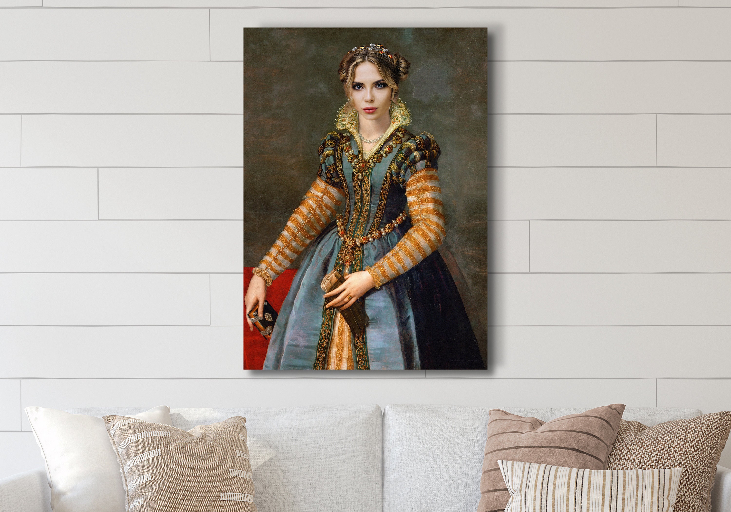 Custom Human Portrait Queen Portrait Princess Female - Etsy