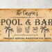 Customized POOL & BAR Sign Personalized Pool Bar Sign Last - Etsy