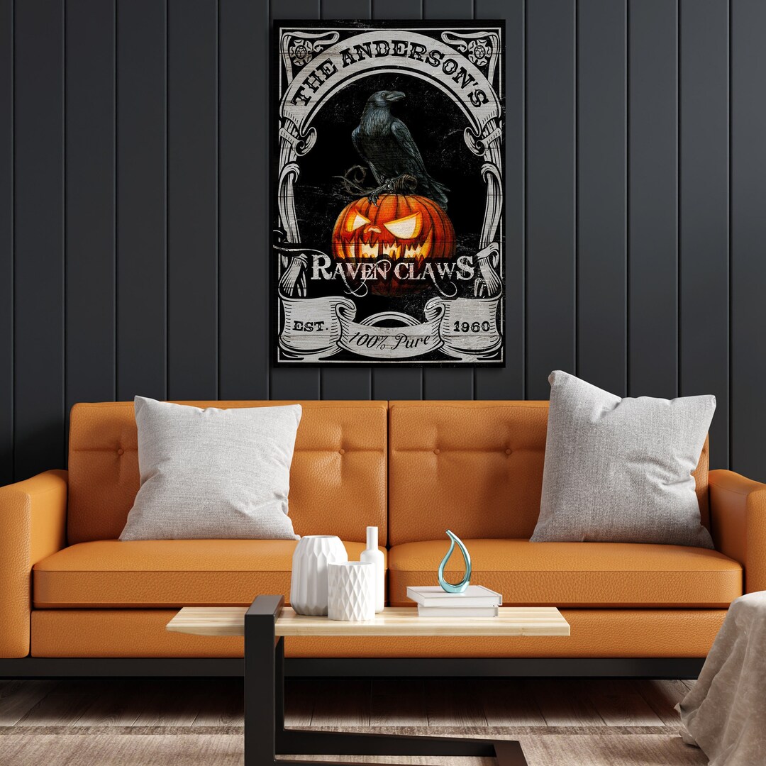 Custom Raven Claws Halloween Sign, Porch & Entryway Decor, Spooky ...