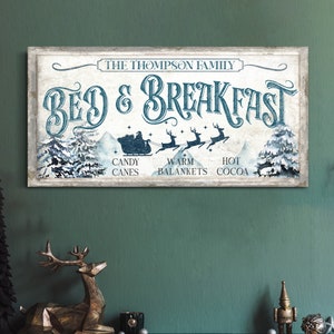 Personalized Bed & Breakfast Sign, Farmhouse Sign, Christmas Gift ...