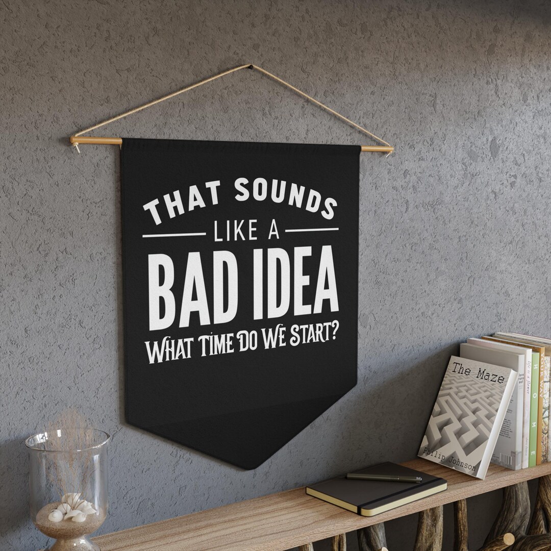Gothic Pennant Wall Art – Dark Humor Home Decor, 18" X 21" - Etsy