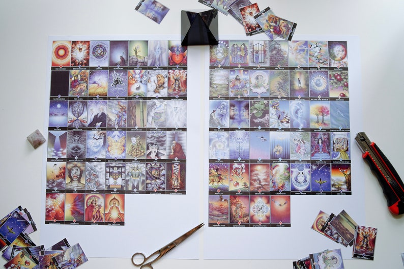Rare Osho Zen Mini Tarot Card Deck Printable Oracle 78 Cards Back - Etsy