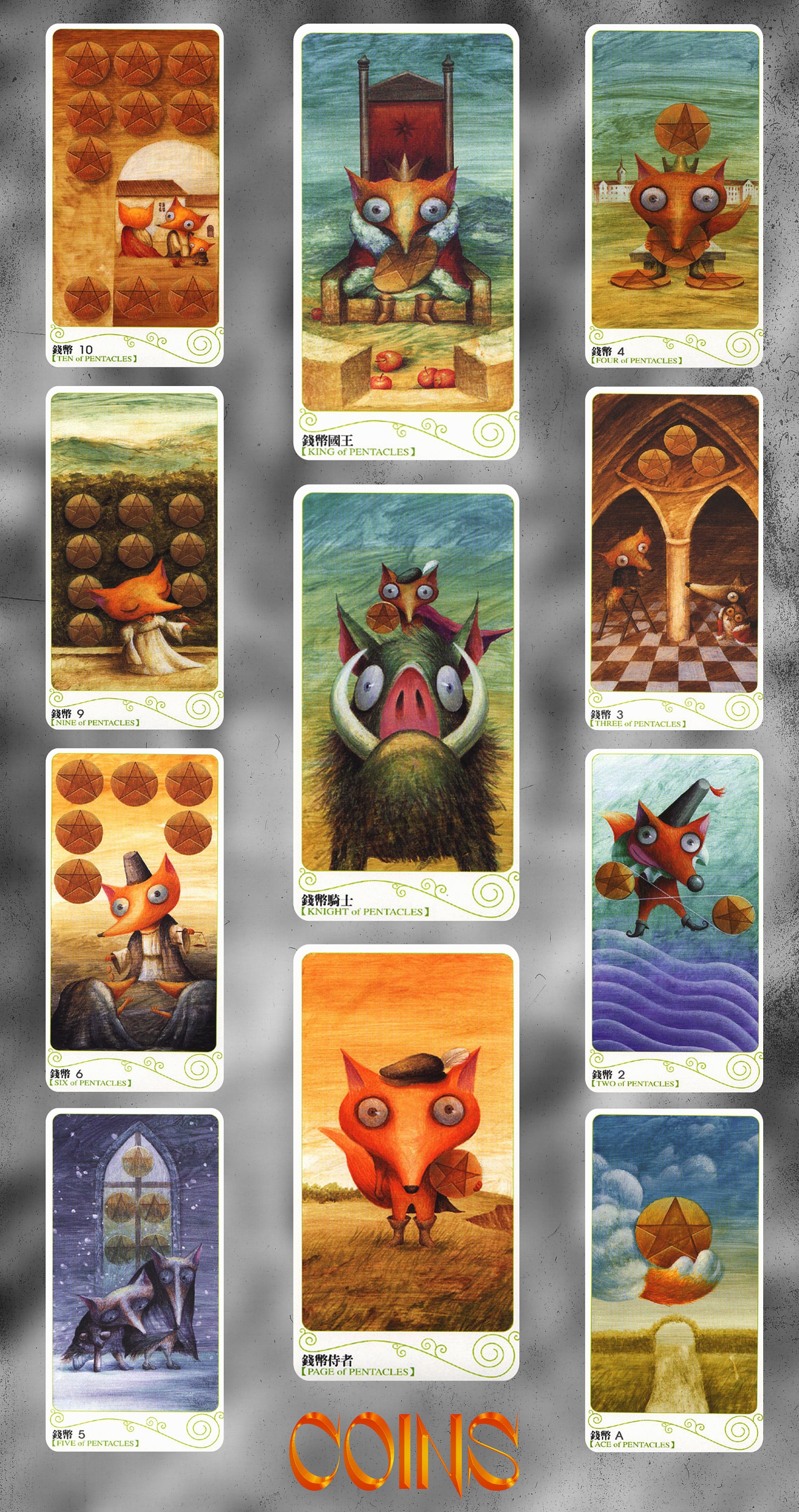 Magical Forest Tarot Card Deck Printable Oracle 78 Cards Back Instant ...