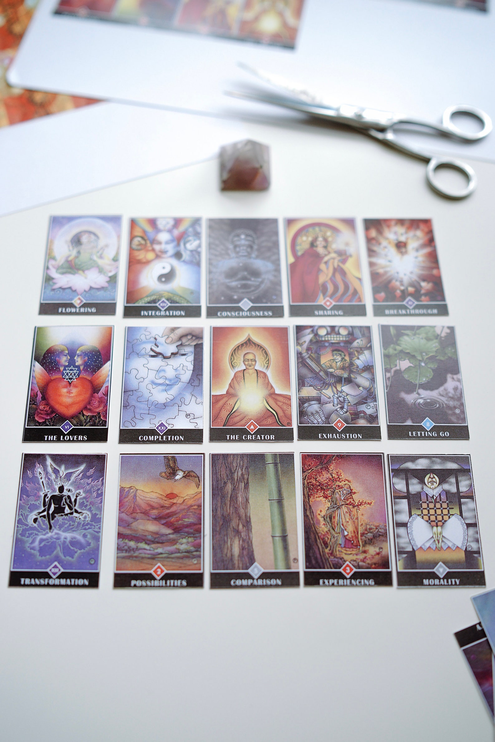 Rare Osho Zen Mini Tarot Card Deck Printable Oracle 78 Cards Back - Etsy