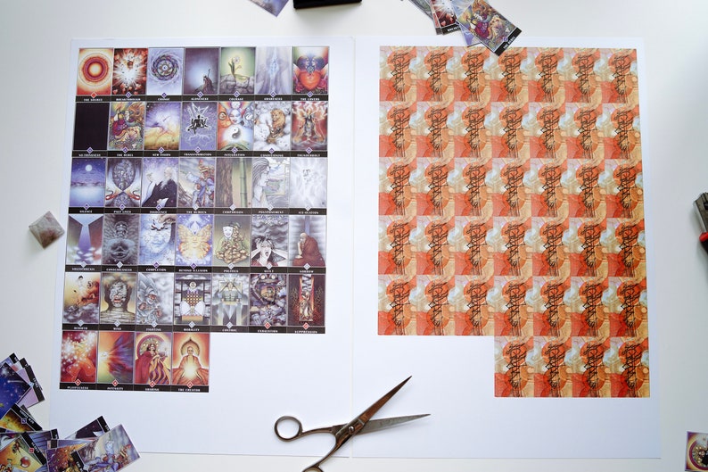 Rare Osho Zen Mini Tarot Card Deck Printable Oracle 78 Cards Back - Etsy