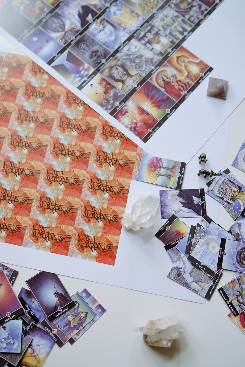Rare Osho Zen Mini Tarot Card Deck Printable Oracle 78 Cards Back - Etsy