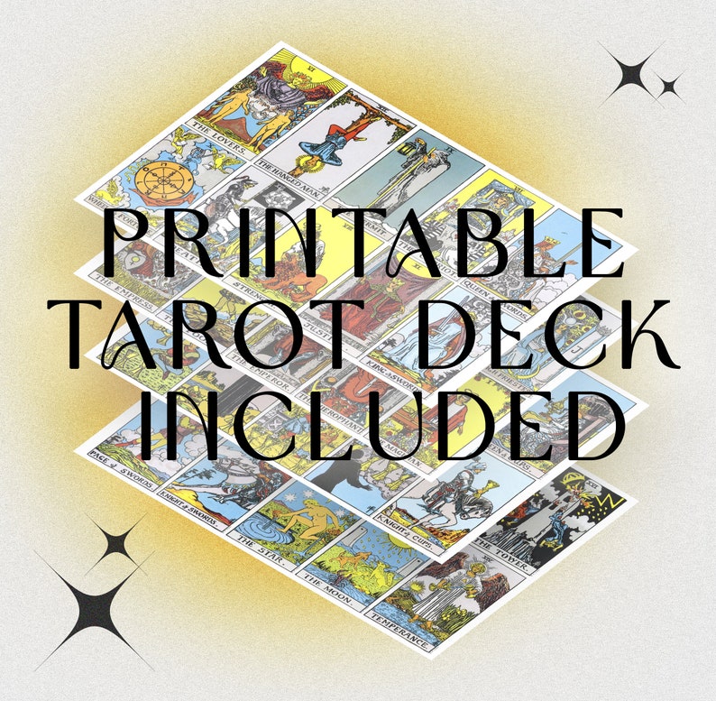 Printable Tarot Guide Bundle Cheat Sheet, Tarot Spreads, Tarot Diary ...