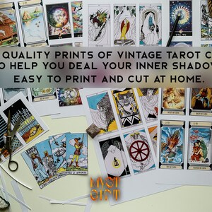 Magical Forest Tarot Card Deck Printable Oracle 78 Cards Back Instant ...