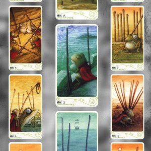Magical Forest Tarot Card Deck Printable Oracle 78 Cards Back Instant ...