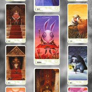 Magical Forest Tarot Card Deck Printable Oracle 78 Cards Back Instant ...