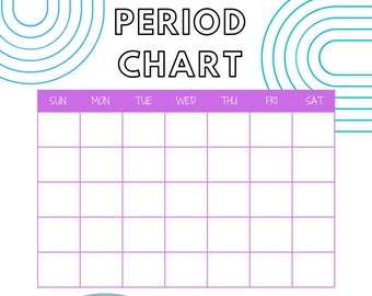 Period Chart - Etsy