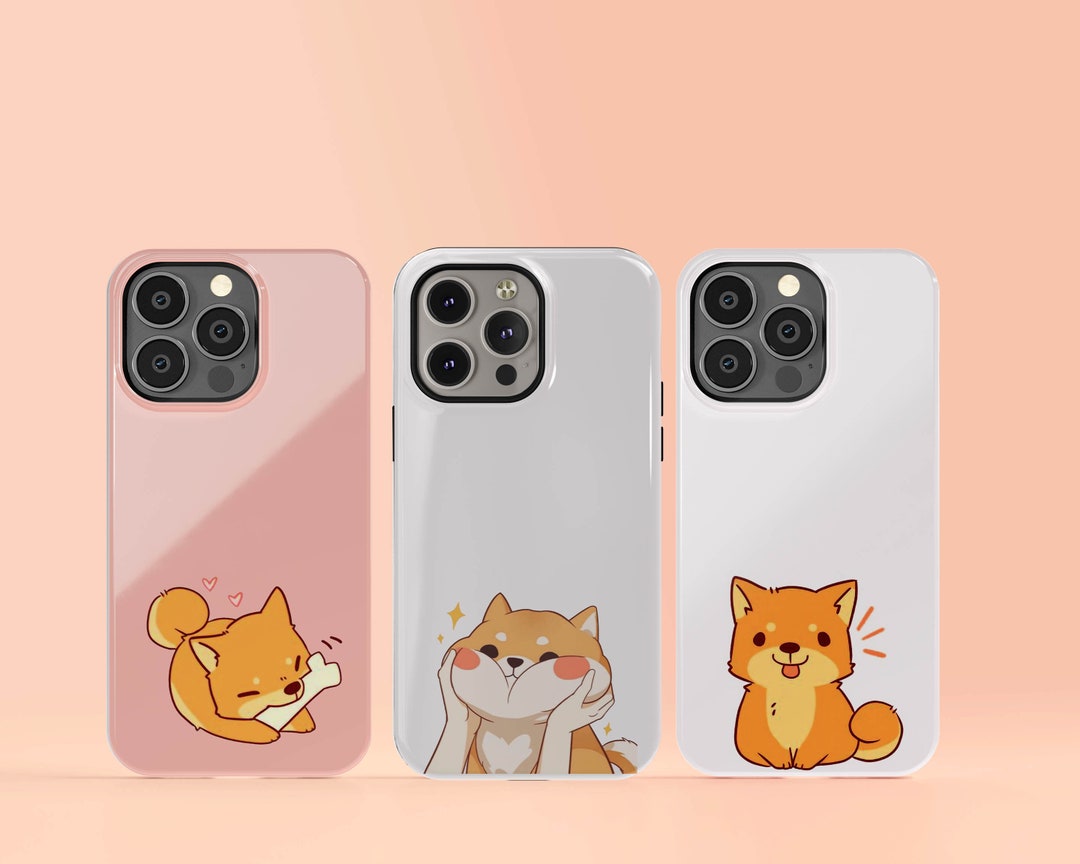 Kawaii Shiba Inu Dog Phone Case iPhone 15 Pro Max Case, iPhone 14 Plus ...