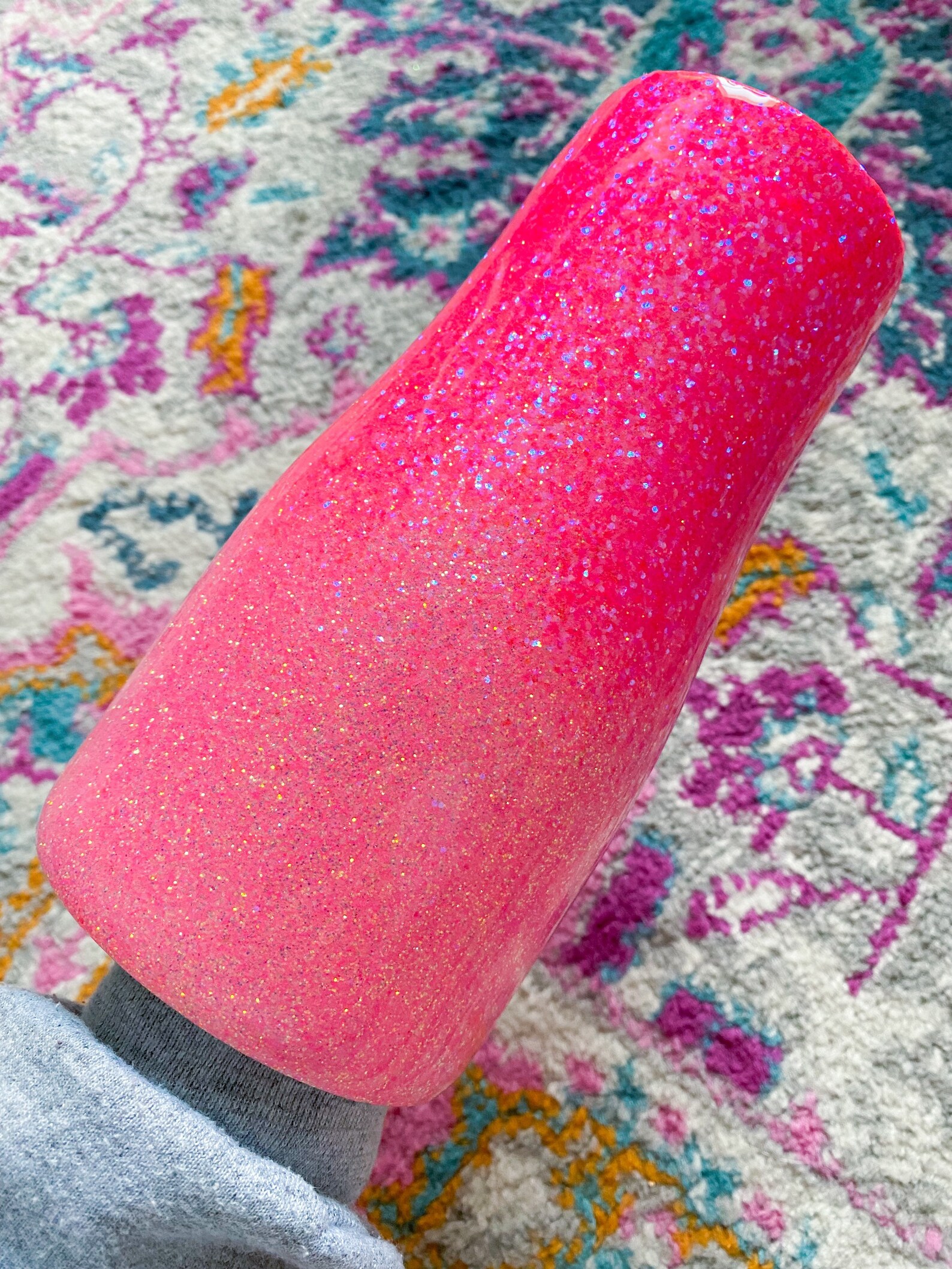 Pink Ombré Glitter Tumbler | Etsy